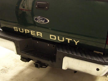 Ford F250 F350 F450 Super Duty Tailgate Letter Insert Decals Stickers ...